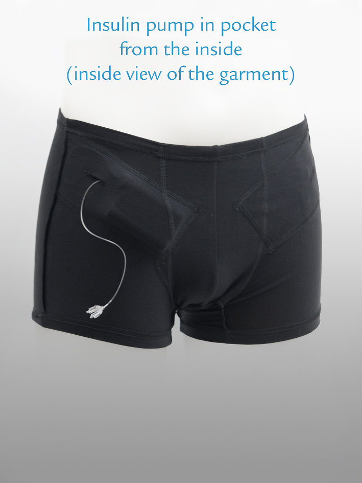 UM Boxer shorts boxi 2 double black_pants with insulin pump pocket_8 ...
